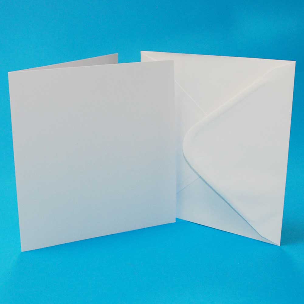 Line 1064 25 7x7 White Cards Envelopes Craft UK Line 1064 25 7x7 White Cards Envelopes Craft UK